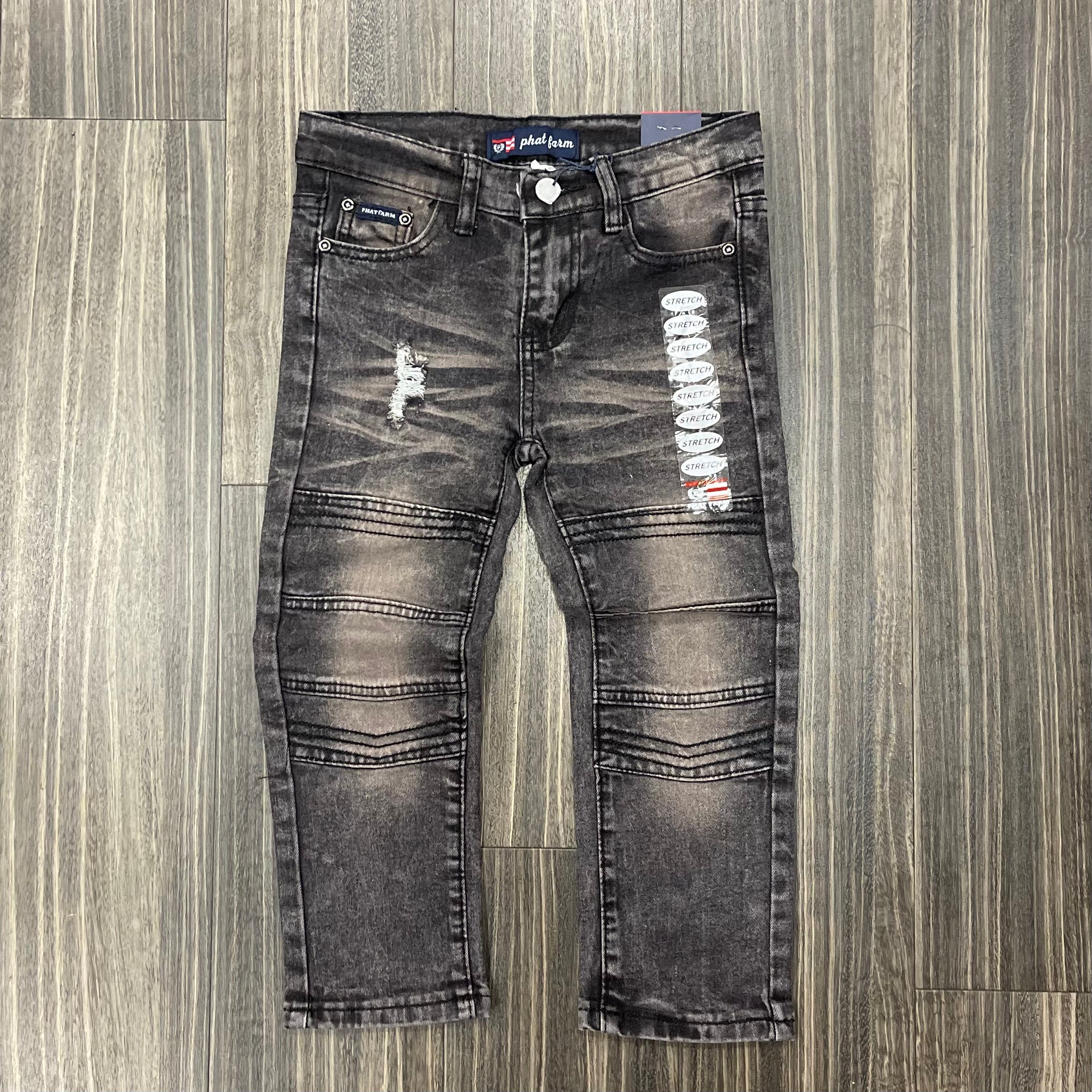Kids Gray/Black PF Jeans – Fashion Gods St. Louis