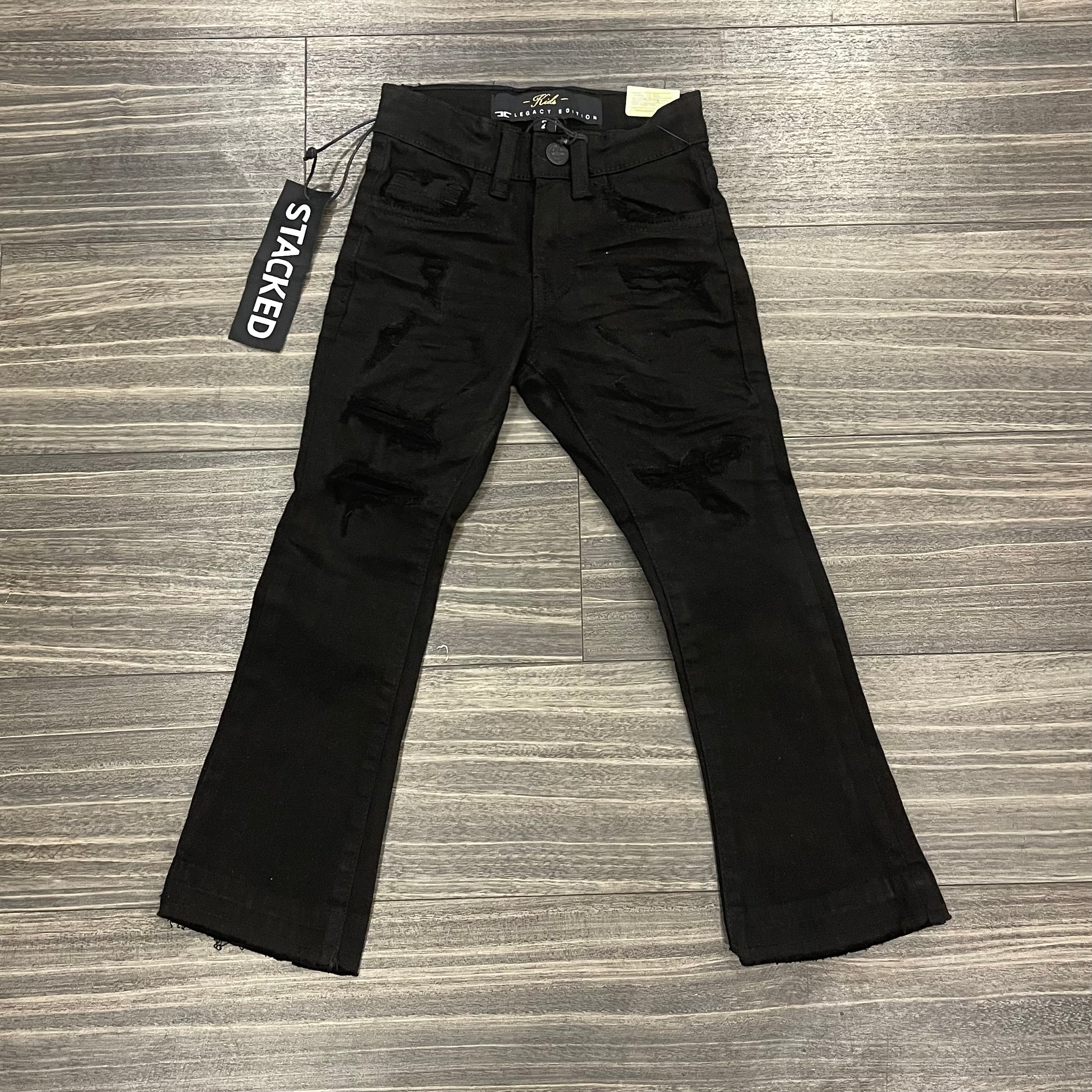 Kids Stacked Jeans JC - Black – Fashion Gods St. Louis