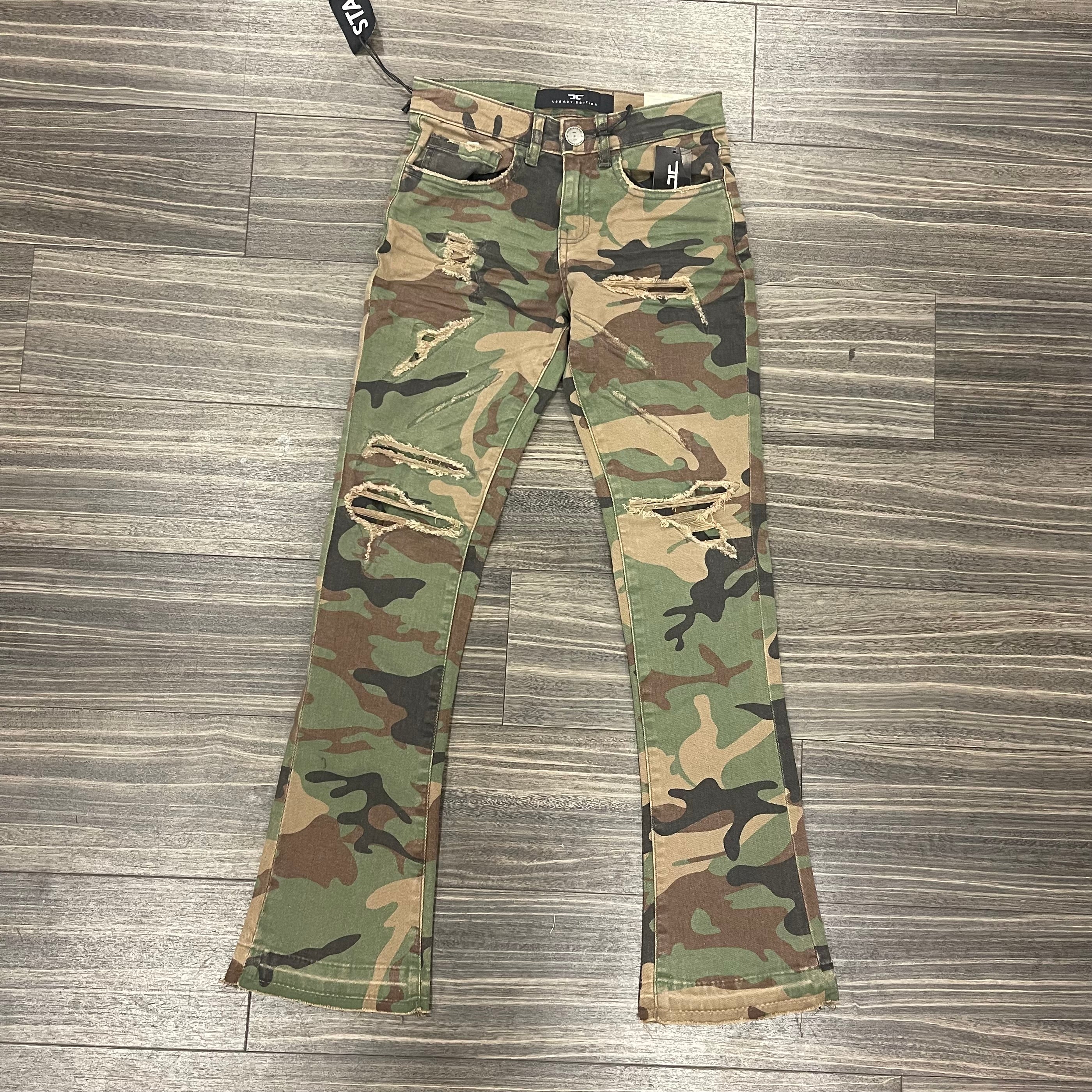 Kids Vintage Camo Stacked Jeans – Fashion Gods St. Louis