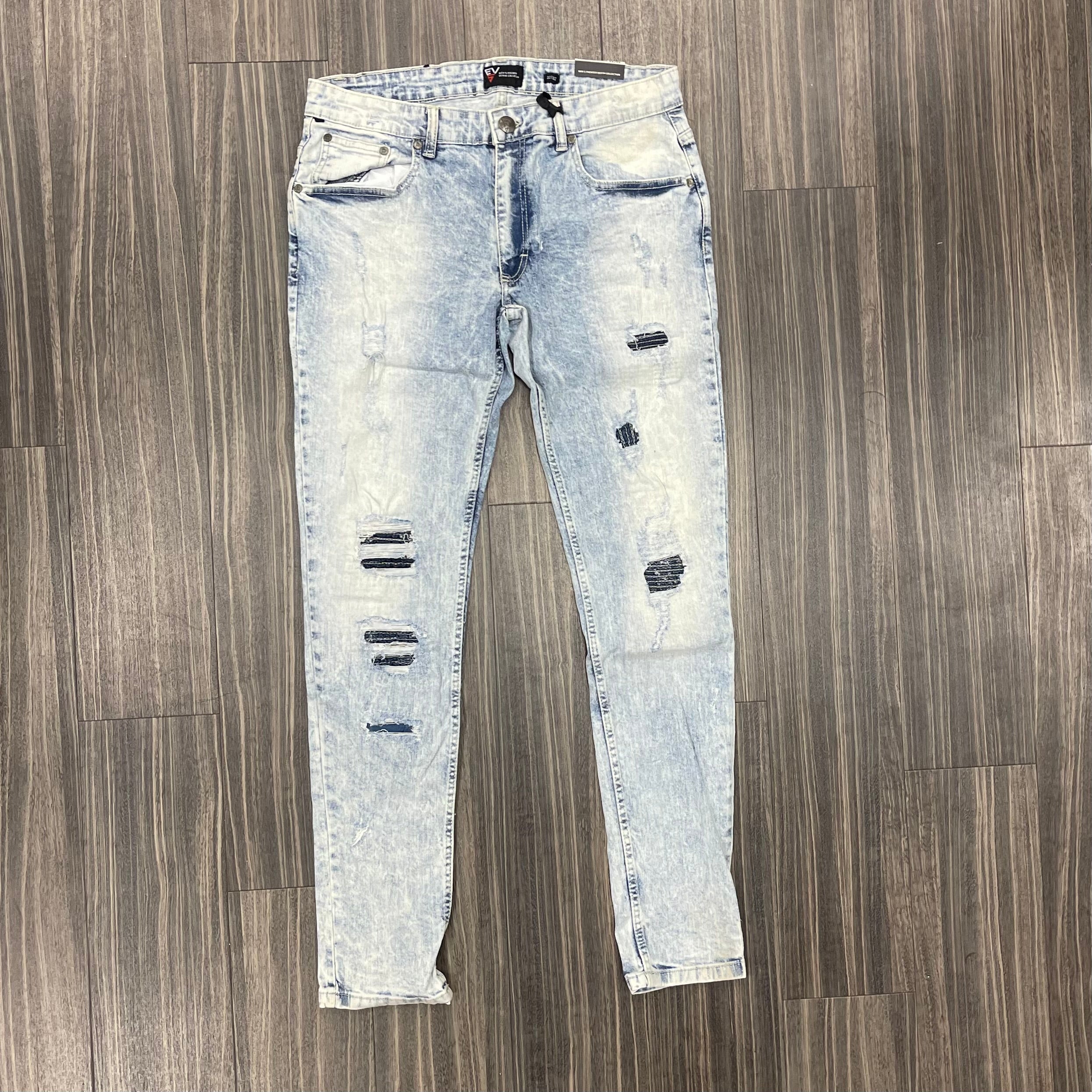 Spark Ripped splatter Jeans/ ICE Blue – Fashion Gods St. Louis
